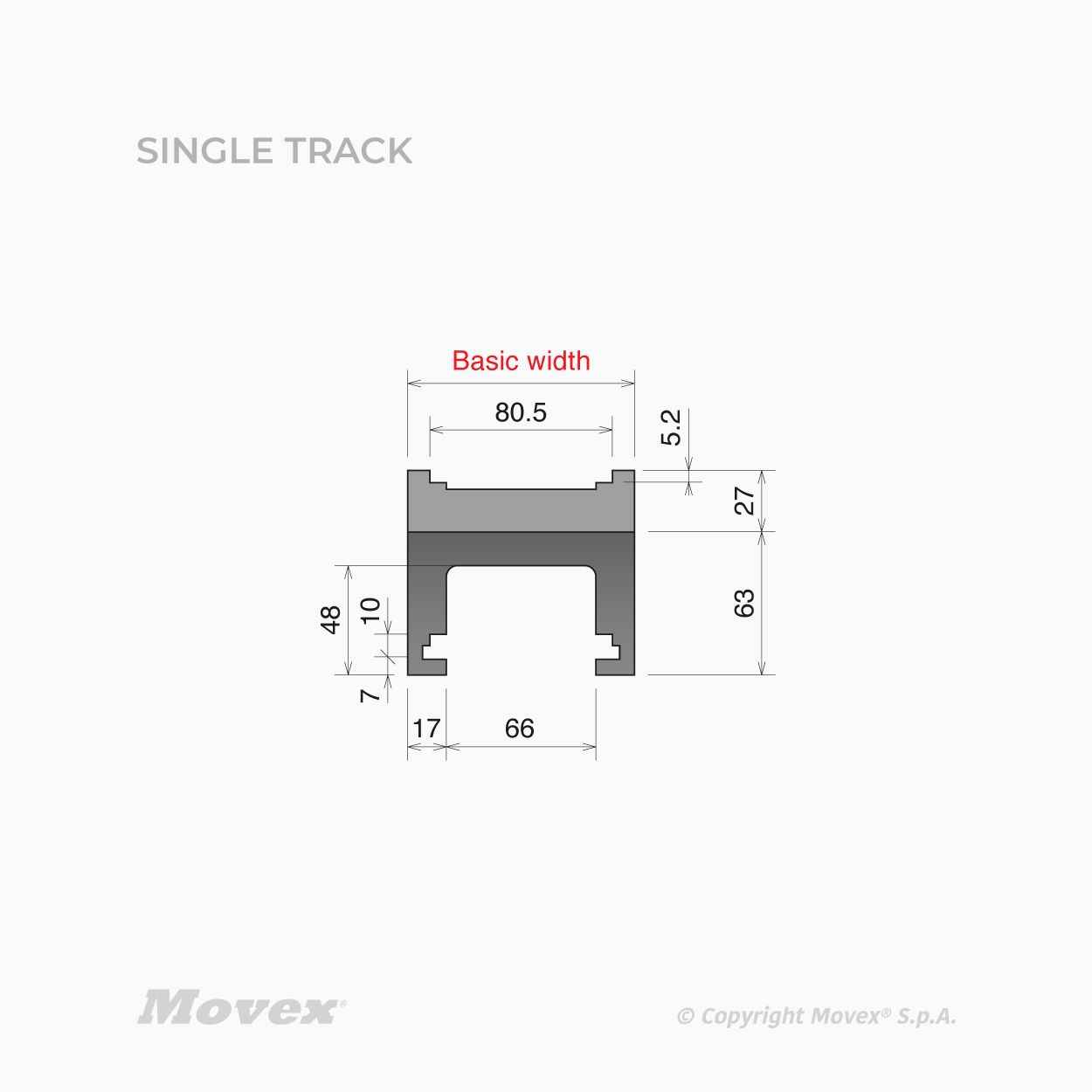 520 M MA6 Corner Tracks movex flattop chains - TAB Corner Tracks